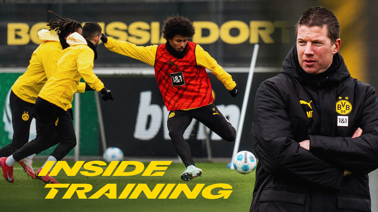 BVB-TV | Erste Einheit mit Mike Tullberg bei den Profis | INSIDE TRAINING